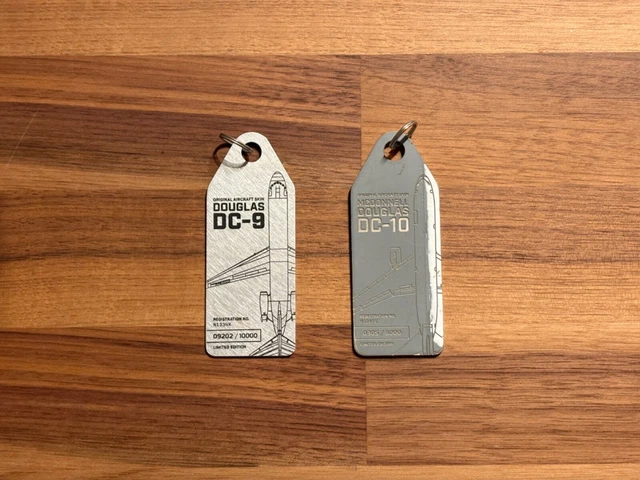 AVIATIONTAG MCDONNELL DOUGLAS DC-9 (N133NK) und DC-10 (N326FE) EUR 69 ...