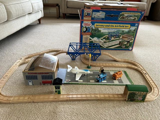 THOMAS THE TANK Engine Jeremy And The airfield Set. Wooden Railway £40. ...