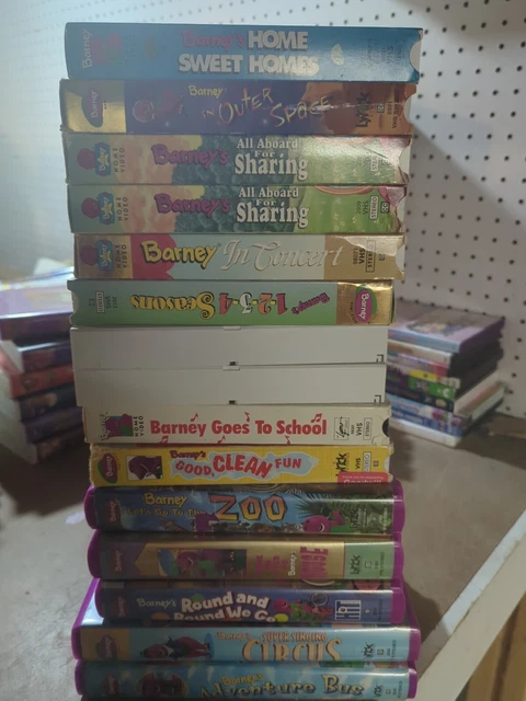BARNEY VHS LOT 15 Barney the Purple Dinosaur Children / Toddler ...