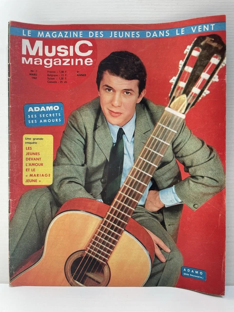 REVUE MUSIC MAGAZINE Adamo Dick Rivers Bobby Solo Michèle Torr Sheila ...
