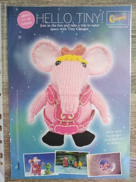 HELLO, TINY - CLANGER Knitting Pattern Magazine Pullout - From the ABC ...