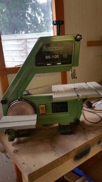 REXON BANDSAW BS-10R 10" band saw with 6" Disc sander bench top good ...