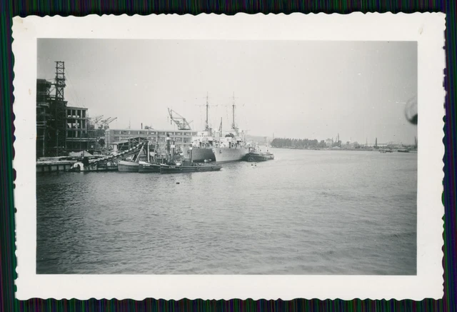 FOTO ELBLĄG ELBING Westpreußen Ostpreußen Hafen Deutsche Kriegsschiffe ...