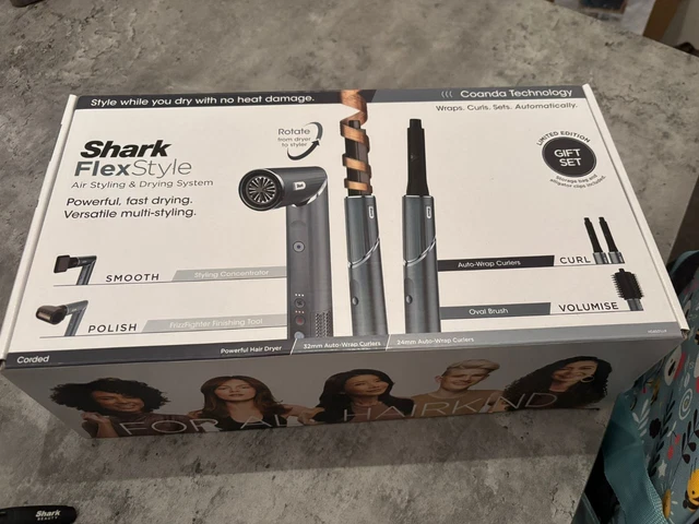 SHARK FLEXSTYLE TEAL 5-in-1 Air Styler Hair Dryer HD450TLUK £94.30 ...