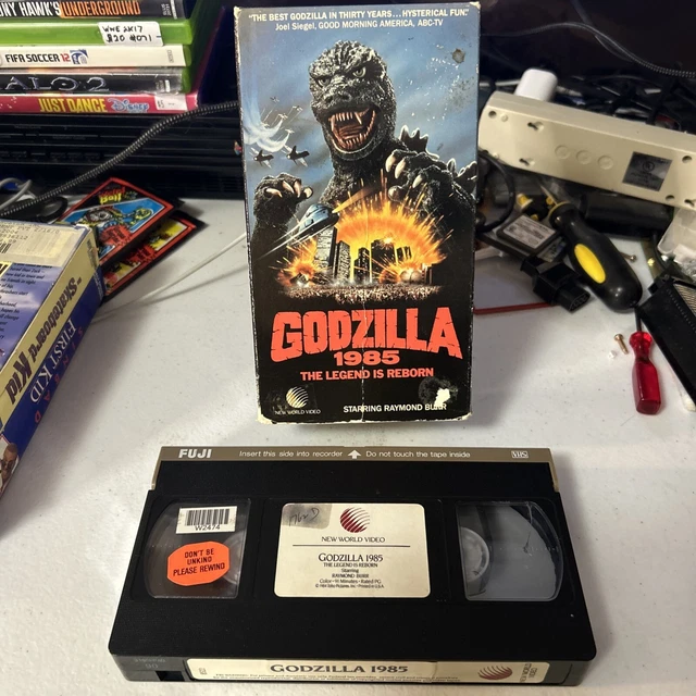GODZILLA 1985 (VHS) - Raymond Burr - The Legend Is Reborn! Vintage Ex ...