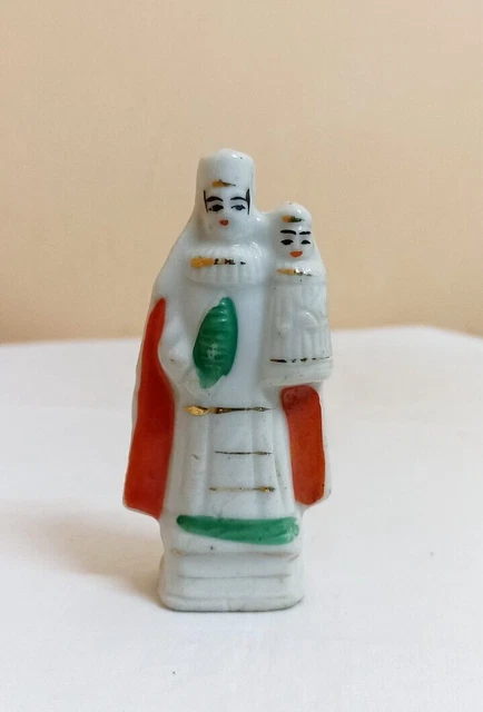 CHRISTLICHE MUTTER MARIA & Jesus Porzellan Statue Figur Idol Antik ...