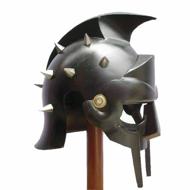 MEDIEVAL GLADIATOR MOVIE Replica Black Helmet Warrior Armor Knight ...
