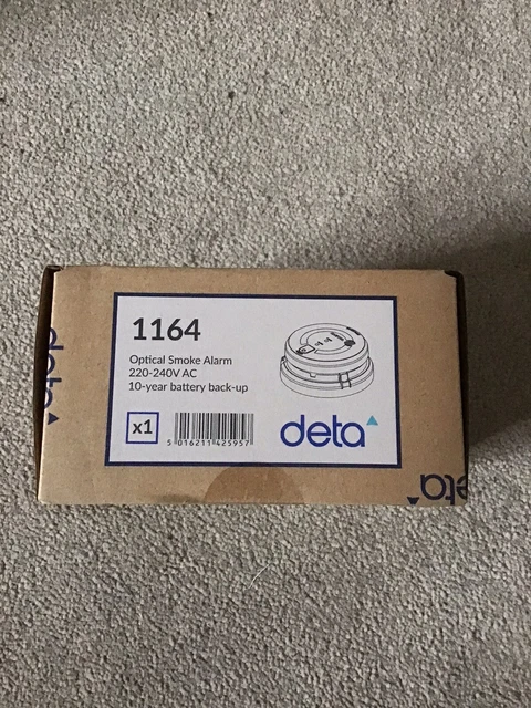 DETA 1164 OPTICAL Smoke Alarm 240v 10 Yr Battery Backup. £20.00 ...