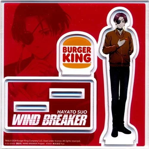 WIND BREAKER X Burger King Tokorokoro Shop supporto acrilico Suou ...
