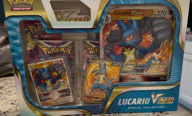POKEMON TCG LUCARIO V Star Special Collection Box New Sealed $41.01 ...