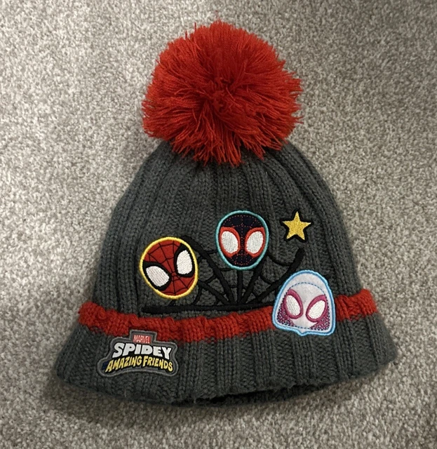 GEORGE SPIDEY AND His Amazing Friends Hat | Beanie | Bobble Hat Ages 4 ...