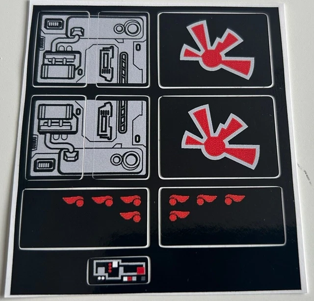 LEGO STAR WARS Replacement Custom Sticker for 75018 Jek-14's Stealth ...