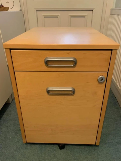 IKEA GALANT 4 drawer under desk filing cabinet - Birch £35.00 - PicClick UK