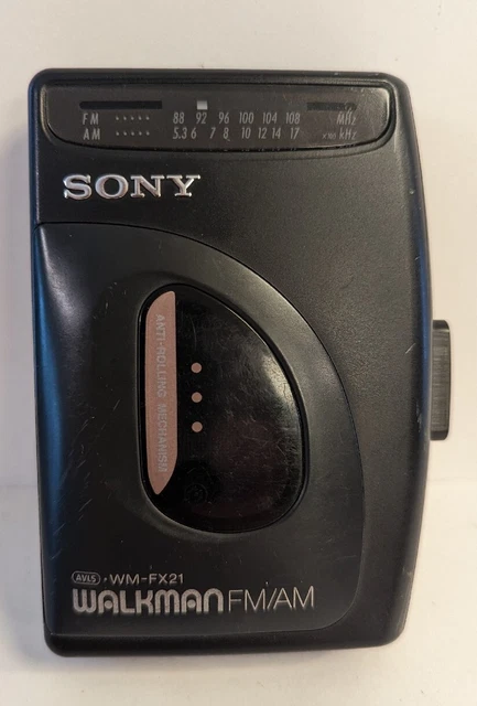 VINTAGE SONY WALKMAN AM/FM Cassette model WM-FX21 for Parts/Repair ONLY ...