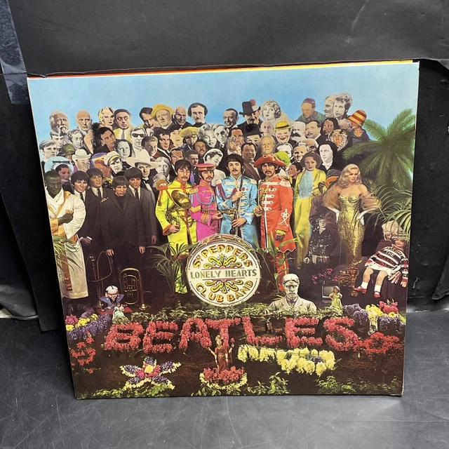 THE BEATLES SGT. Peppers Lonely Hearts Club Band 1967 Vinyl Record with ...