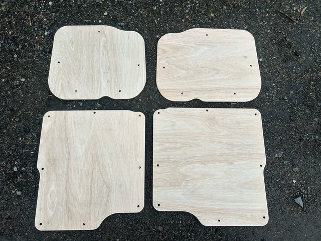 VW TRANSPORTER T7 Rear Barn Door Ply Lining Panels Only 2024 New Shape ...