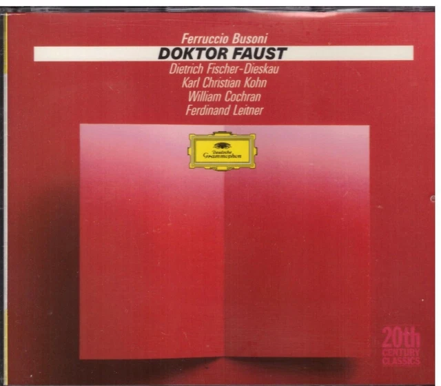 BUSONI : DOCTEUR Faust / Ferdinand Leitner, Fischer-Dieskau, Kohn ...