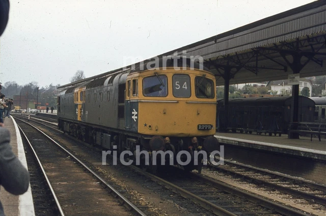 EXETER ST. DAVIDS Class 33's 33059 & 33118 29.4.78 Agfacolor 35mm Slide ...