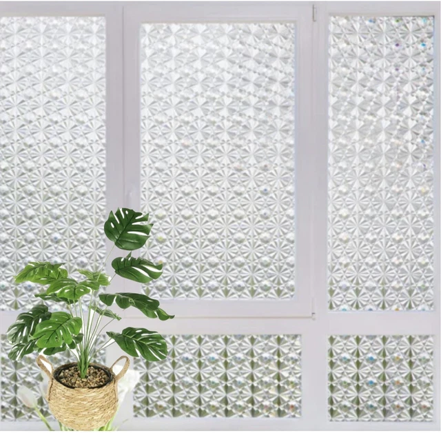 LIFETREE FROSTED WINDOW Film Privacy Roll for Glass Wdows Self-adhesive ...