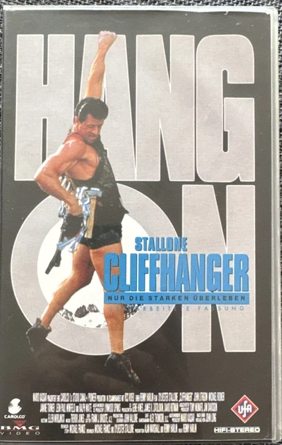 VHS VIDEO KASSETTE Sylvester Stallone Cliffhanger Hang On Die Starken Überleben EUR 1,00 ...
