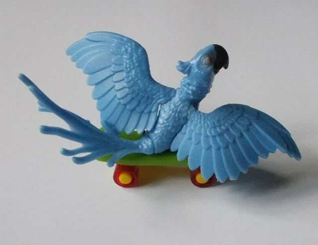 RARE KINDER SURPRISE Egg VINTAGE Toy Rio Blue Macaw Bird Blu Skateboard ...