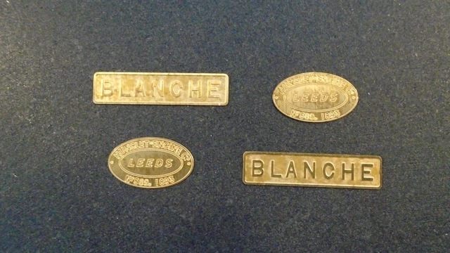 16MM SCALE SM32 SM45 G Scale etched brass locomotive name and works ...
