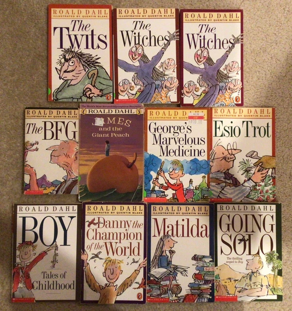 ROALD DAHL LOT of 11 books BFG Matilda Witches Twits James Boy Georges ...