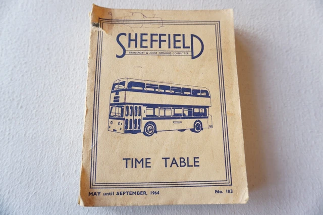MAY 1954 SHEFFIELD Transport Bus & Railway Timetable Joint Omnibus £22. ...
