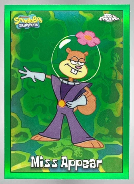 2025 TOPPS CHROME SpongeBob SquarePants Miss Appear Kelp Green ...