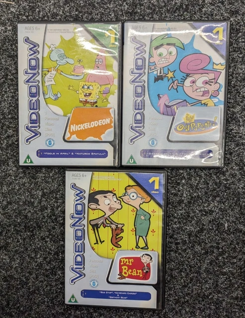 HASBRO VIDEO NOW 2004 Mr Bean DVD Episode Bus Stop SpongeBob Fairly Odd ...