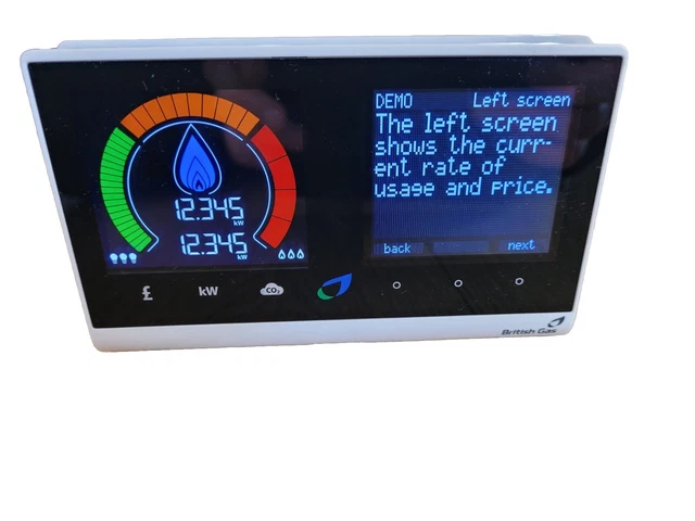 BRITISH GAS GEO Smart Home Energy Dual Fuel Meter Display ...
