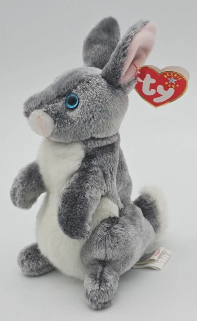 2000 RARE & Retired Ty Beanie Baby~Hopper The Easter Bunny Rabbit 7 ...
