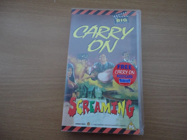 CARRY ON SCREAMING VHS Video & Postcard 1996 WH Smith Exclusive £1.75 ...