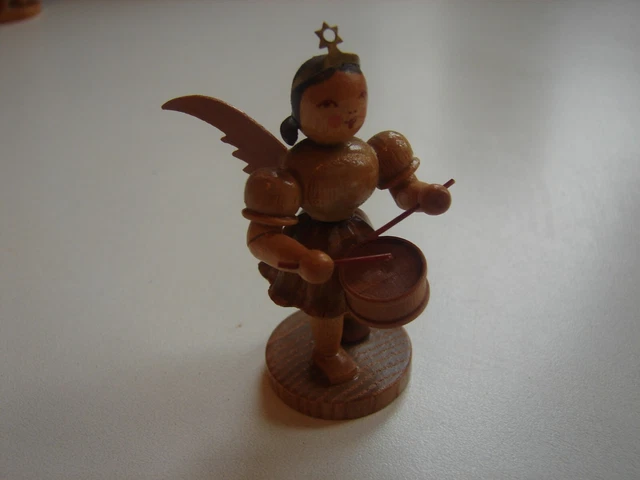 ALTER ENGEL MIT Trommel, Fa. Blank, Kurzrockengel, Erzgebirge EUR 18,00 ...