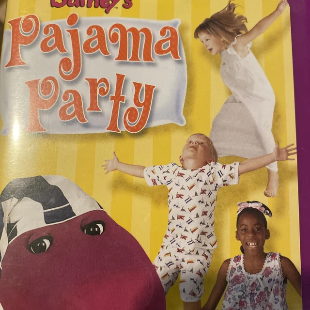 BARNEY & FRIENDS Pajama Party VHS Video Tape Sing Along Songs Purple ...