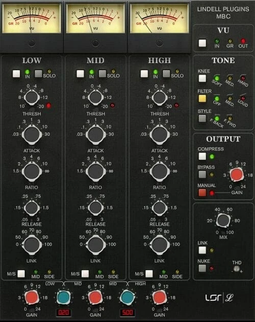 PLUGIN ALLIANCE LINDELL Audio MBC - Classic API style compressor plugin ...