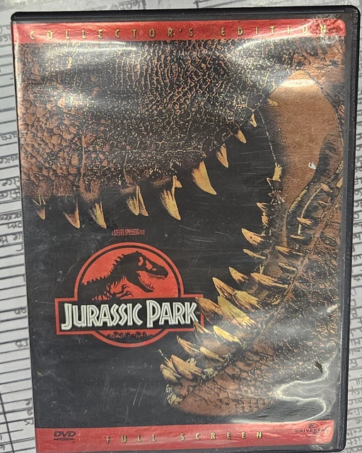 2000 COLLECTORS EDITION Full Frame Release org. 1993 JURASSIC PARK DVD ...