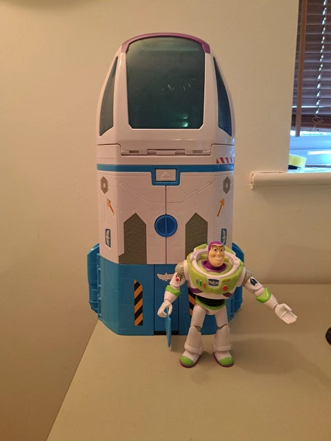 LARGE DISNEY TOY Story Buzz Lightyear Space Command Spaceship Sounds ...