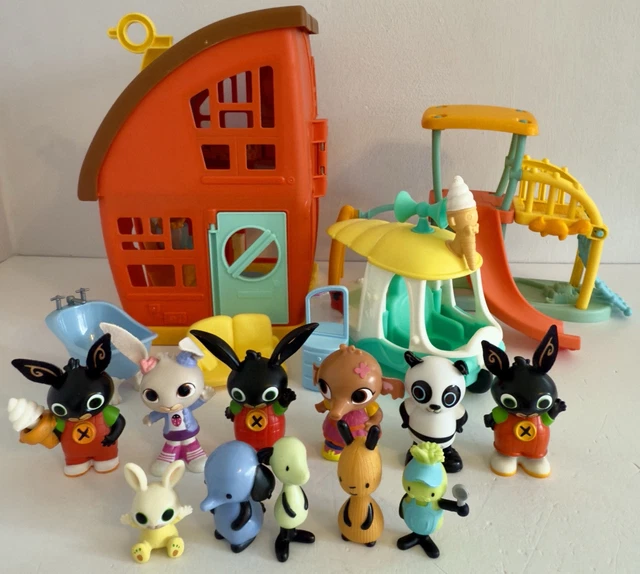 CBEEBIES BING BUNNY House, Playground, Ice Cream Van And Mixed Figures ...