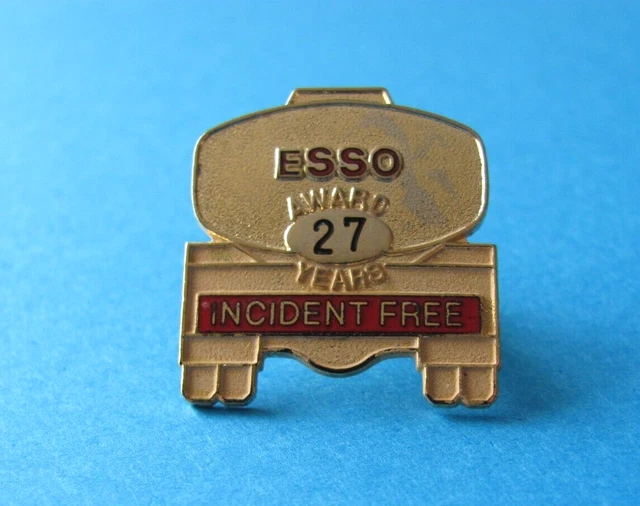 ESSO TANKER AWARD, 27 Years Incident Free Safe Driving. £2.99 - PicClick UK