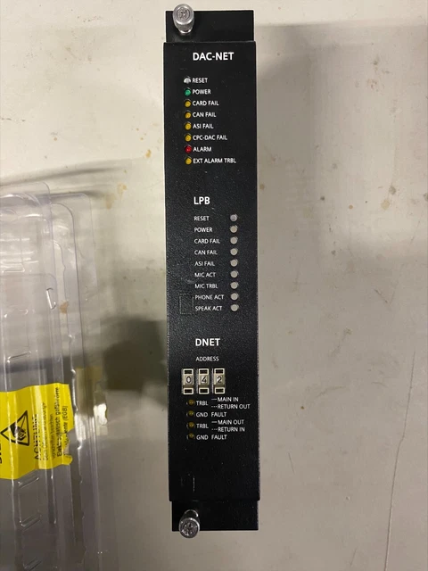 SIEMENS DAC-NET 500-035100 Fire Alarm Control Panel Digital Audio Card ...