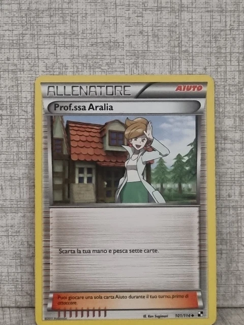 CARTA POKEMON POKÉMON PROF.SSA ARALIA 101/114 EUR 9,90 - PicClick IT