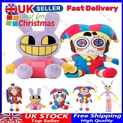 NEW CUTE THE Amazing Digital Circus Plush Dolls Jax Pomni Stuffed Xmas ...