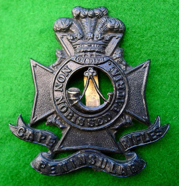 SOUTH AFRICAN HAT Badge: Cape Peninsular Rifles Post Anglo-Boer War ...