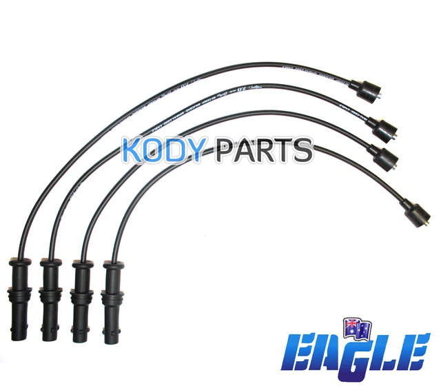 EAGLE IGNITION LEADS - for Subaru Liberty 2.2L EJ22 DX, GX, LX 1989-5/ ...