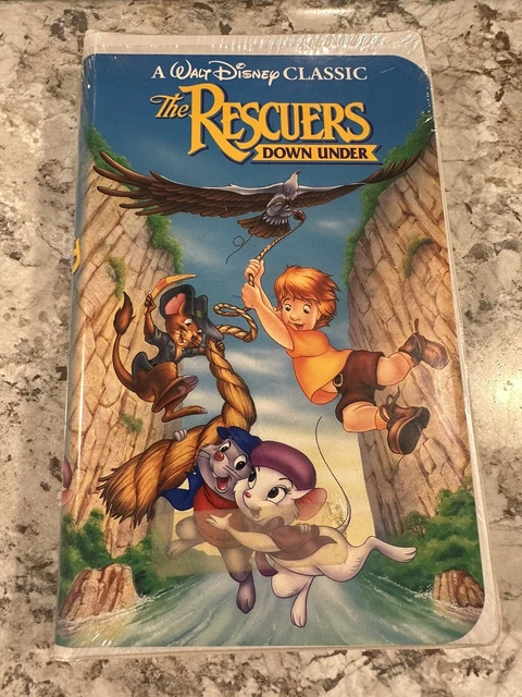 THE RESCUERS DOWN Under (VHS, 1991) Disney Black Diamond New Factory ...