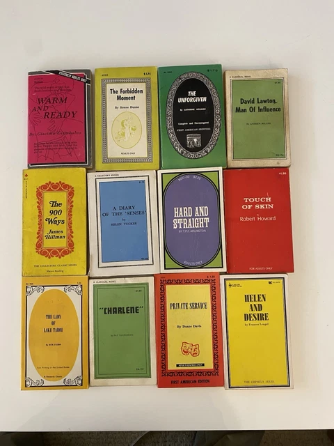 LOT OF 12 Adult Erotica PULP Sleaze Paperbacks Risque MIXED PUBLISHERS ...