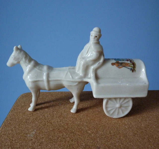 RARE CARLTON CRESTED china model of Irish Jaunting Car - Sheffield ...