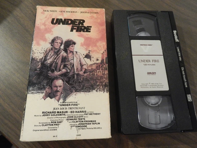 VESTRON VHS UNDER Fire Nick Nolte Gene Hackman 1983 Action Jean-Louis ...
