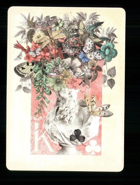 1 X PLAYING card created by artist Aimee Jewitt-Harris King of Clubs T3 ...